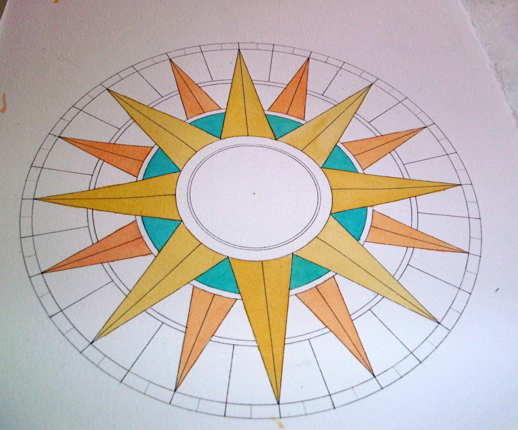 On the drawing board – growing a compass rose // Claudia Myatt